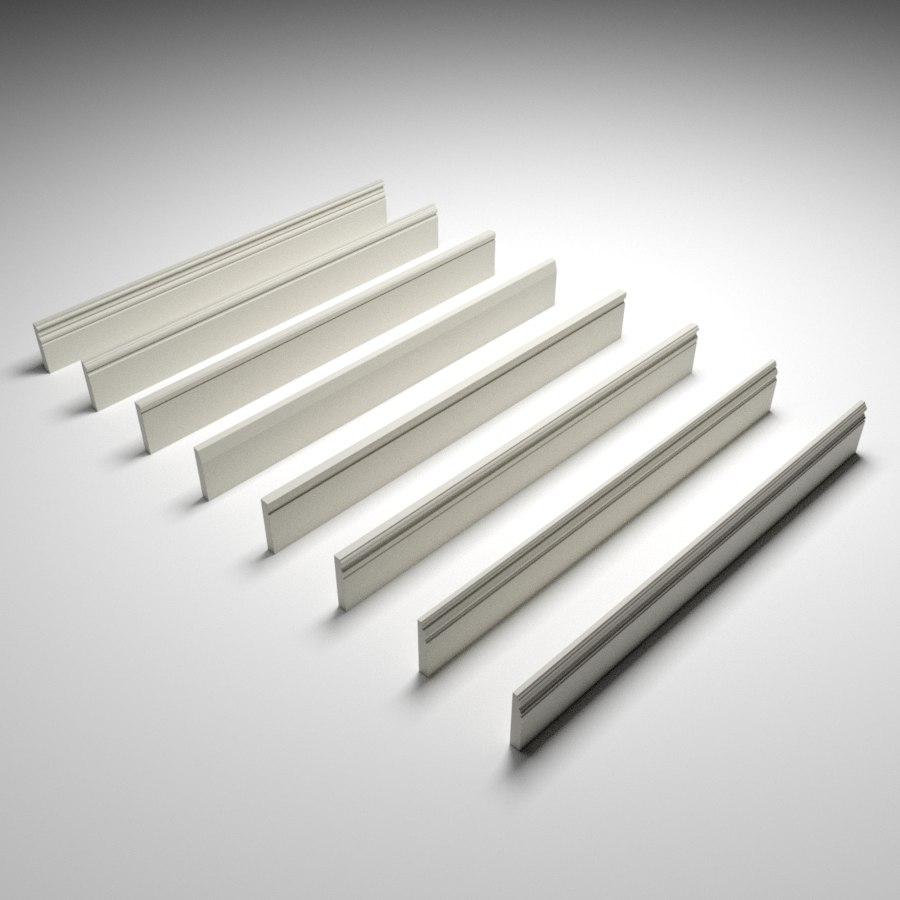 Skirting boards 3D model - TurboSquid 1592093