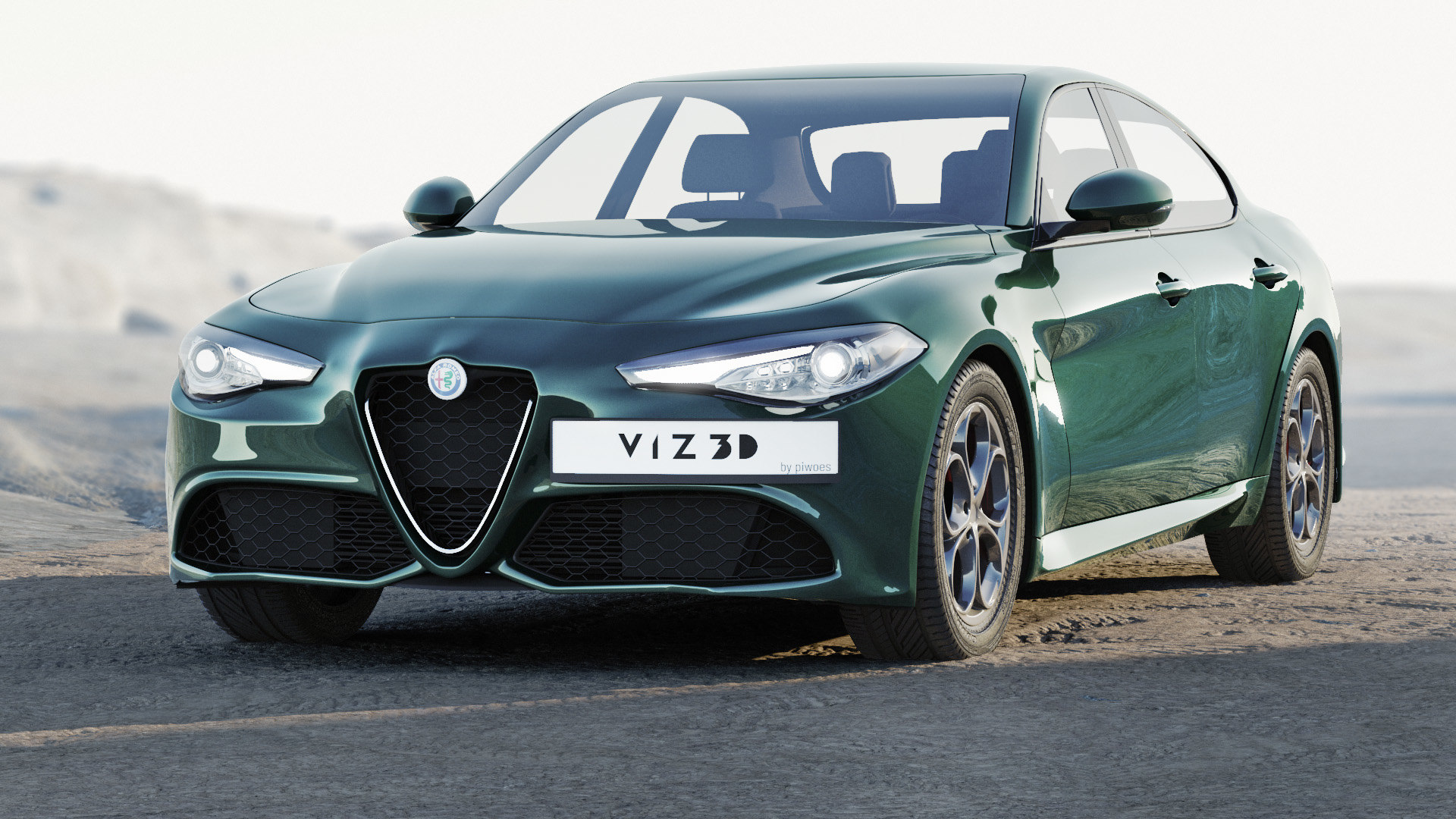 Alfa romeo giulia model - TurboSquid 1592389