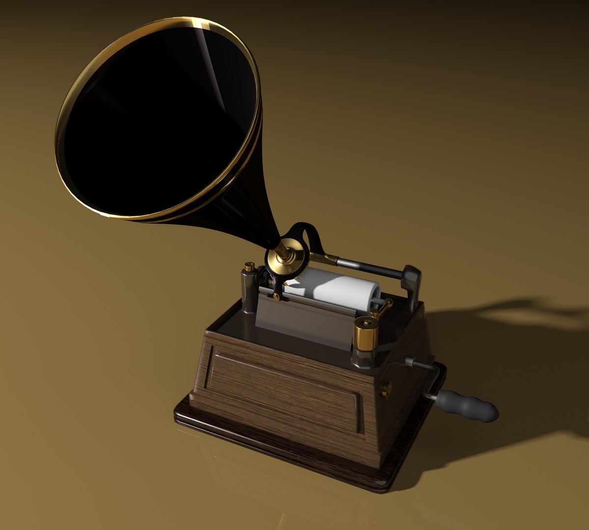 3D vintage phonograph model - TurboSquid 1592393