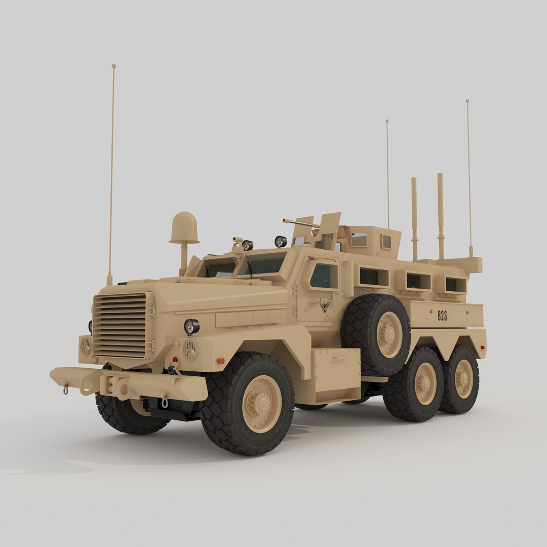 3D armored vehicle mrap cougar model - TurboSquid 1592462