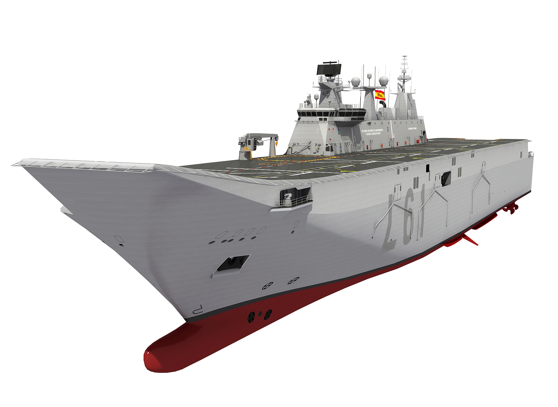 3D spanish naval forces destroyer - TurboSquid 1592474