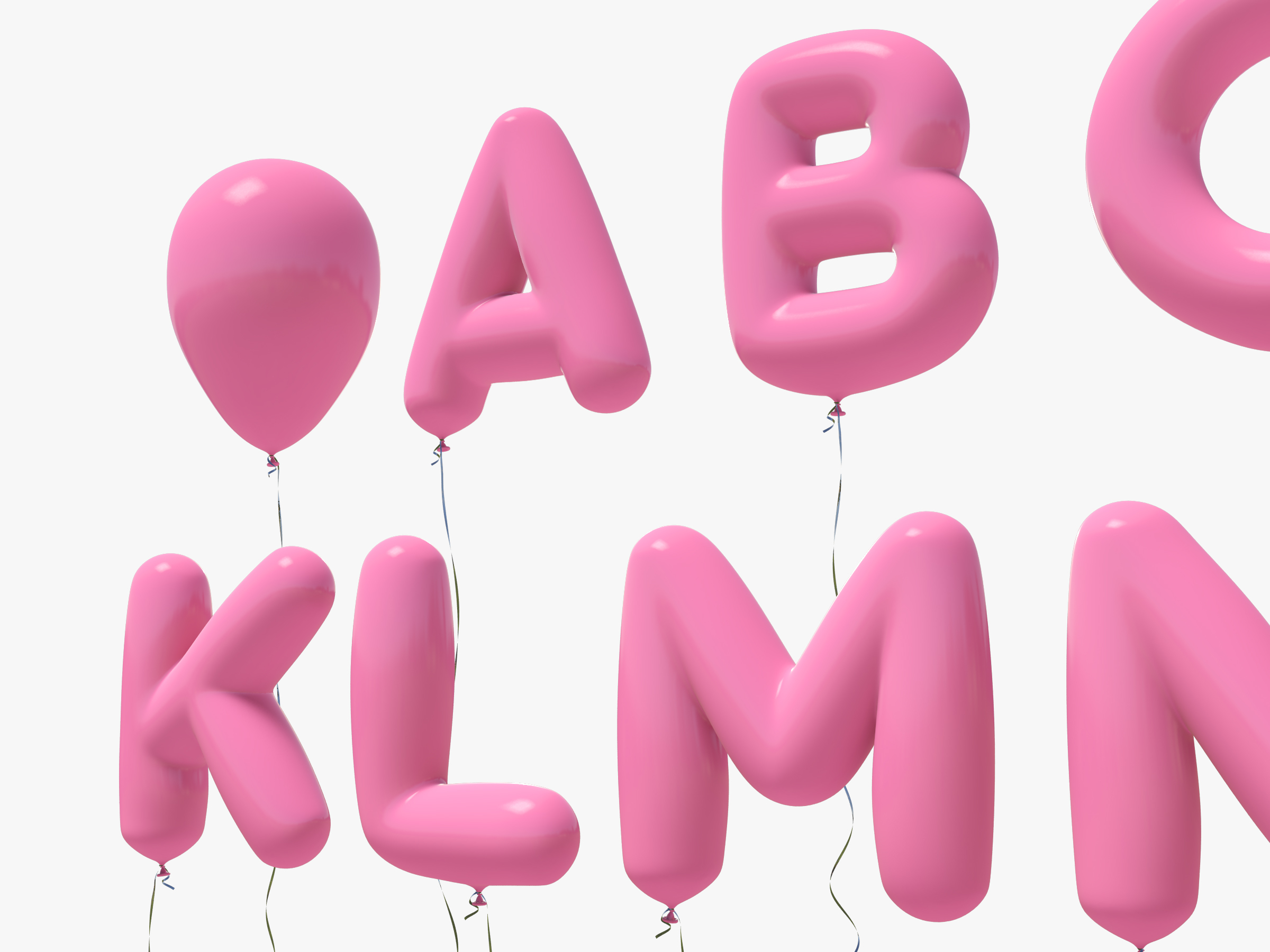Ballon-Alphabet 3D-Modell - TurboSquid 1592504