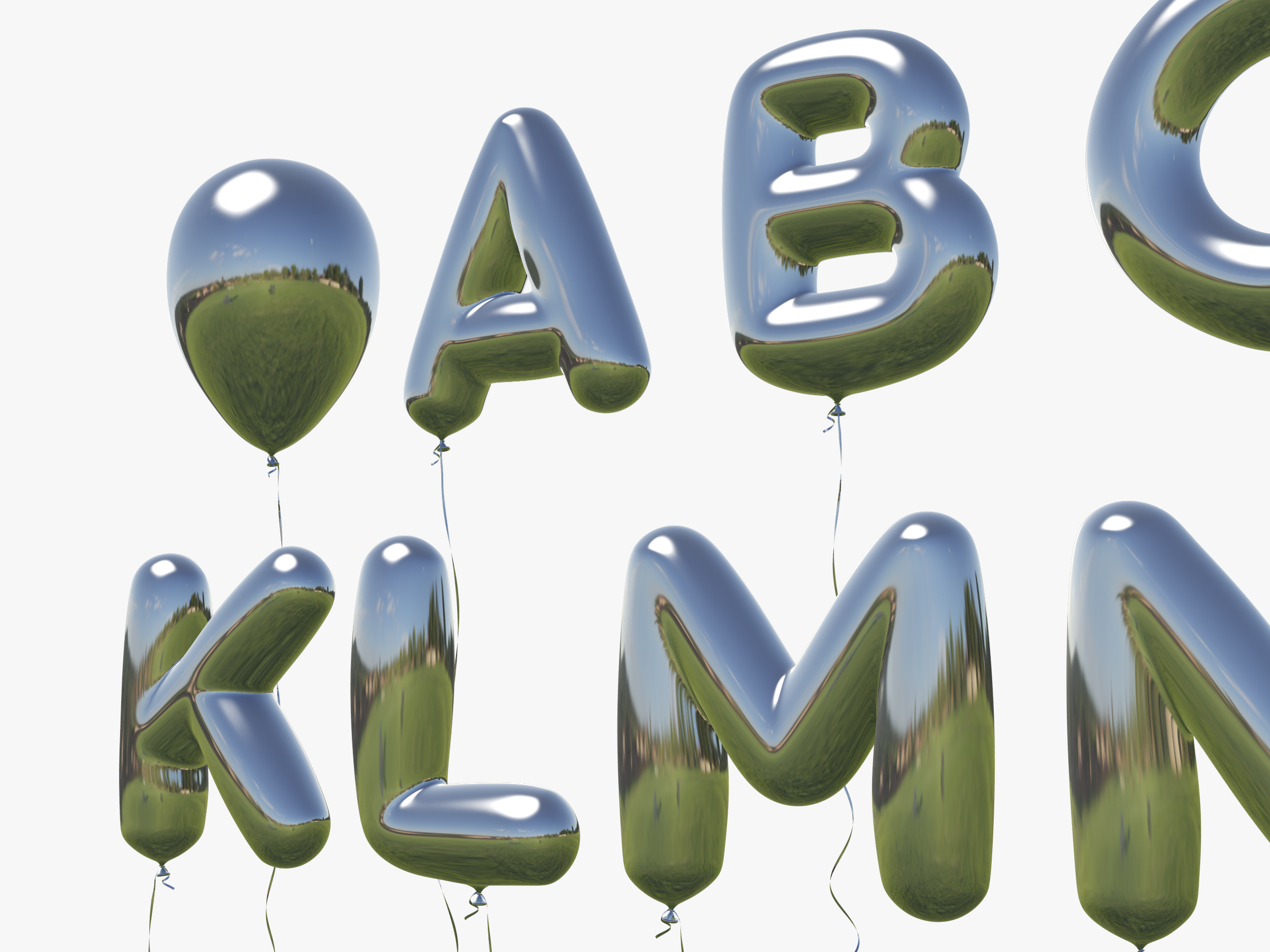 3D balloon alphabet ball - TurboSquid 1592504