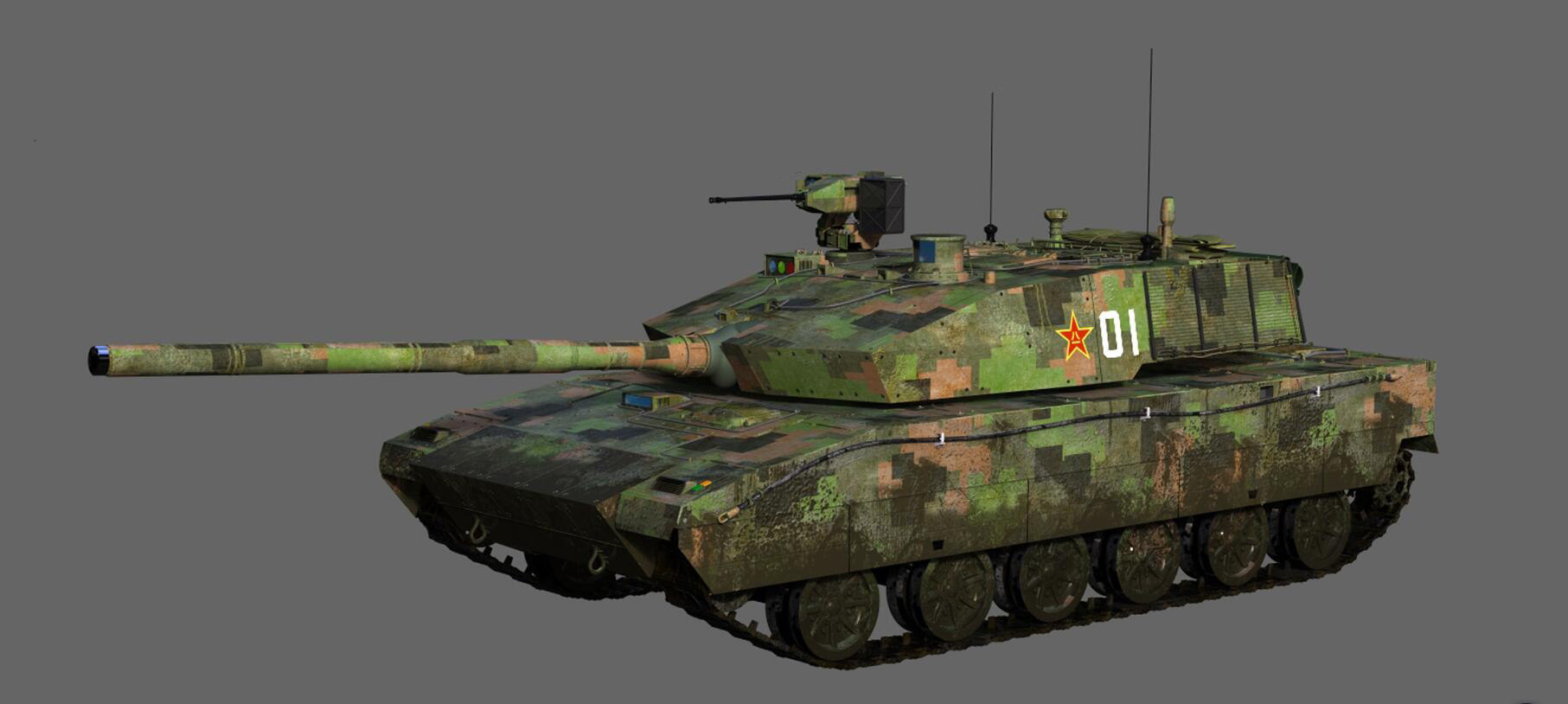 Tank pla main 3D model - TurboSquid 1587602