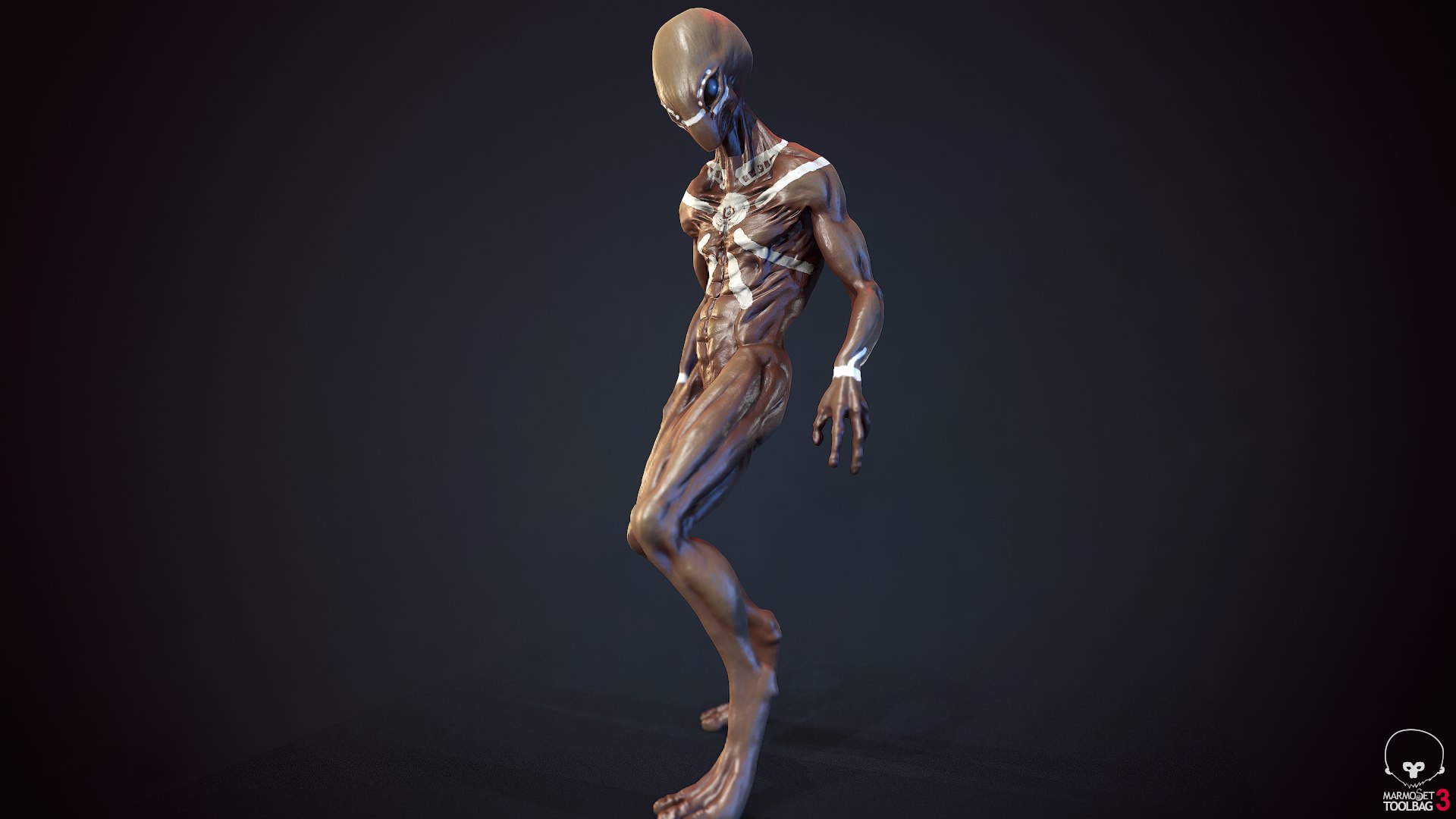 Martian alien character pbr 3D model - TurboSquid 1592623