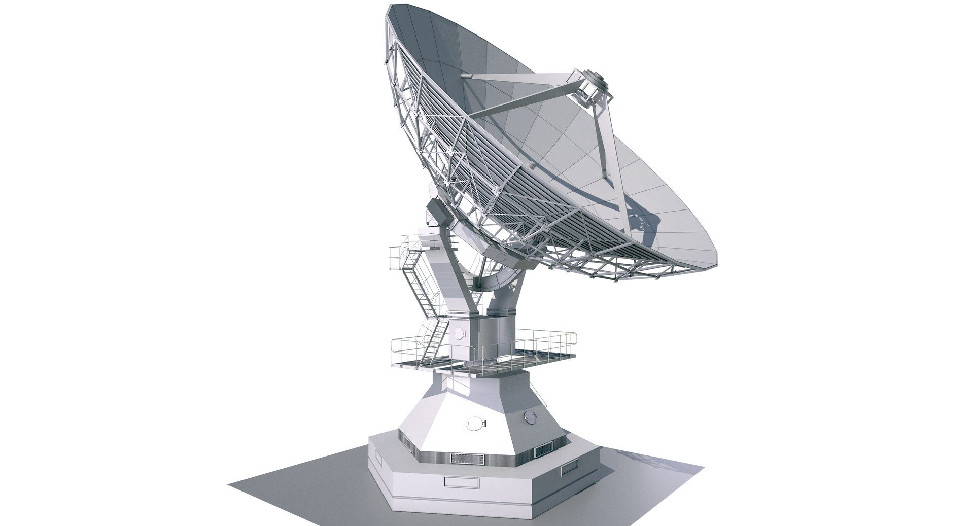 Satellite dish cellular tower 3D model - TurboSquid 1592639