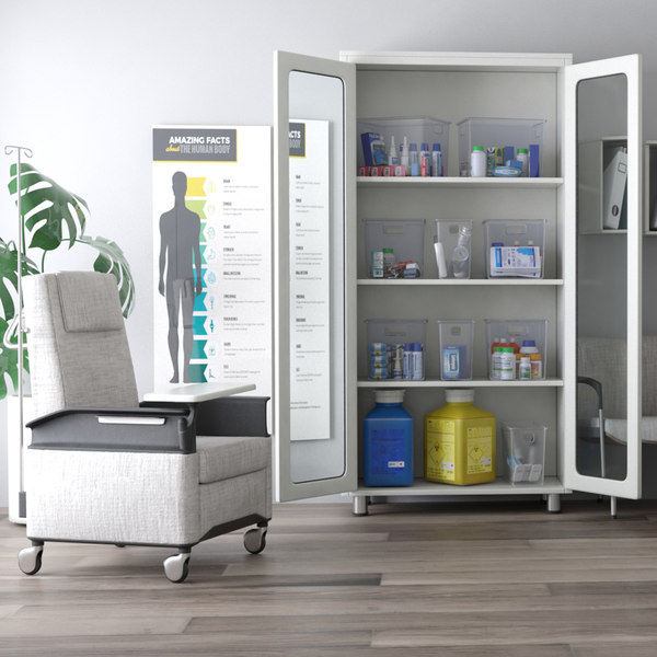 doctor exam room office 3d model