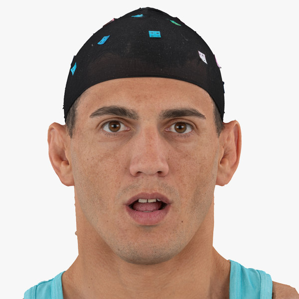 modelo 3d Mike Human Head Pose Jaw Drop Escaneo RAW - TurboSquid 1592783