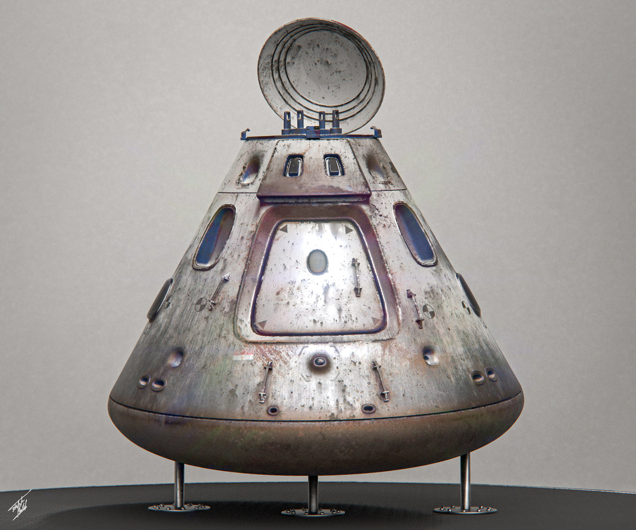Space capsule model - TurboSquid 1592912