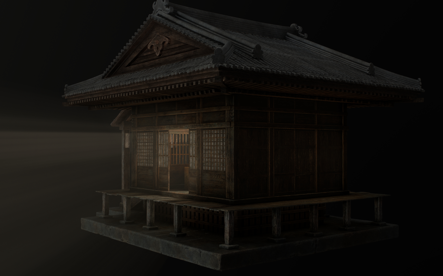 Shinto shrine house games 3D model - TurboSquid 1592906