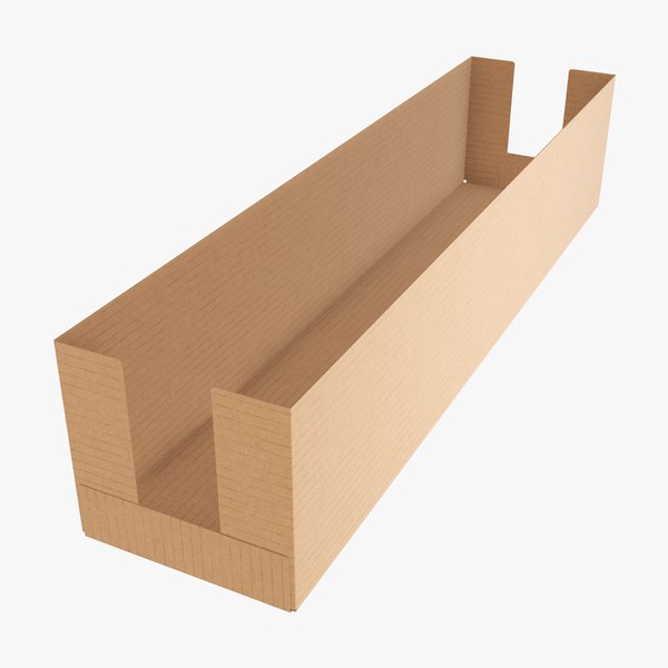 Cardboard long box 3D model - TurboSquid 1592904