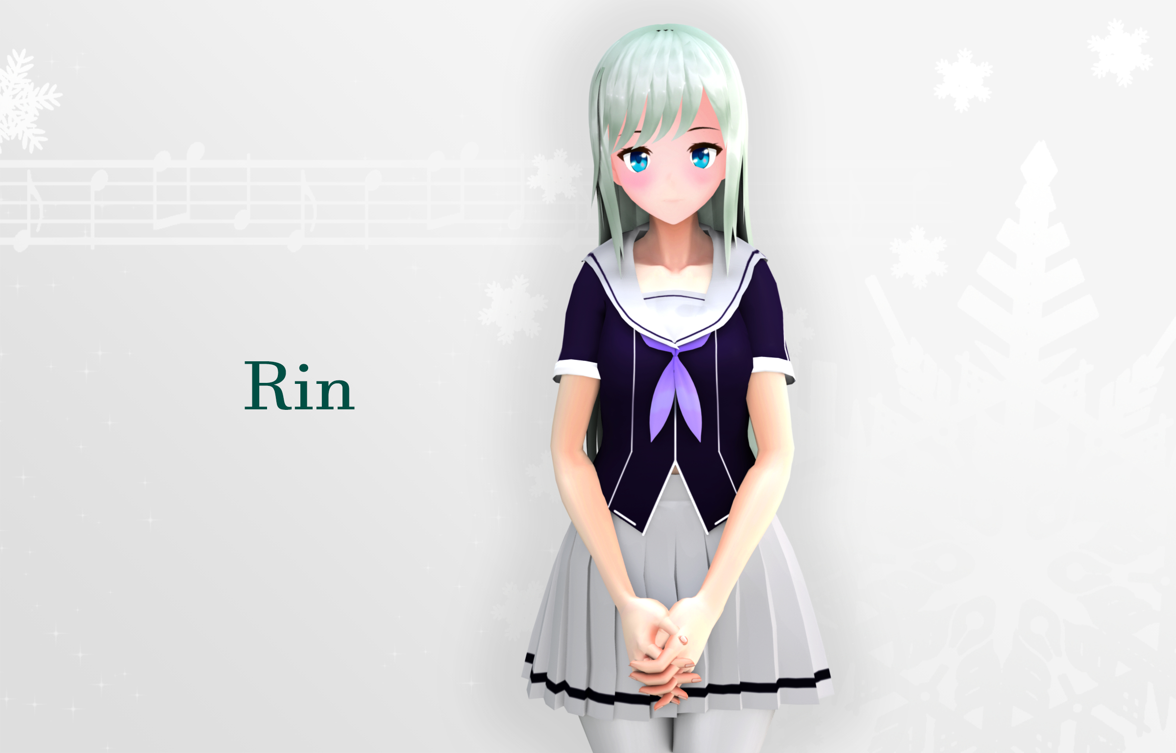 Modello 3D Rin Anime Style Original gratuito - TurboSquid 1565076