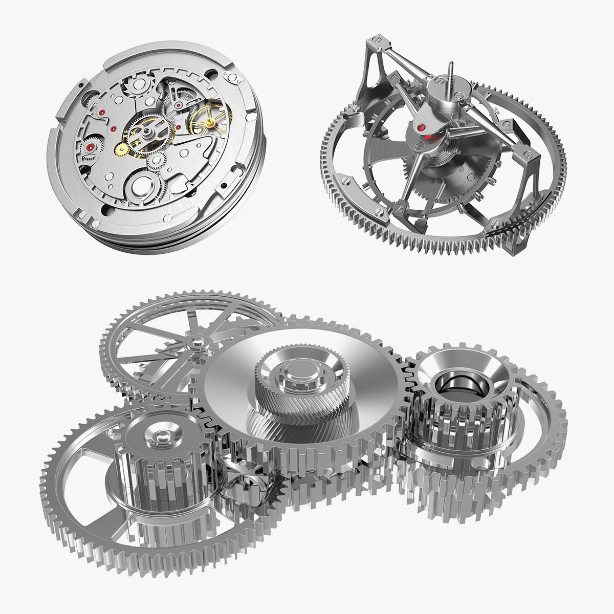 3D clock mechanisms 2 - TurboSquid 1593065
