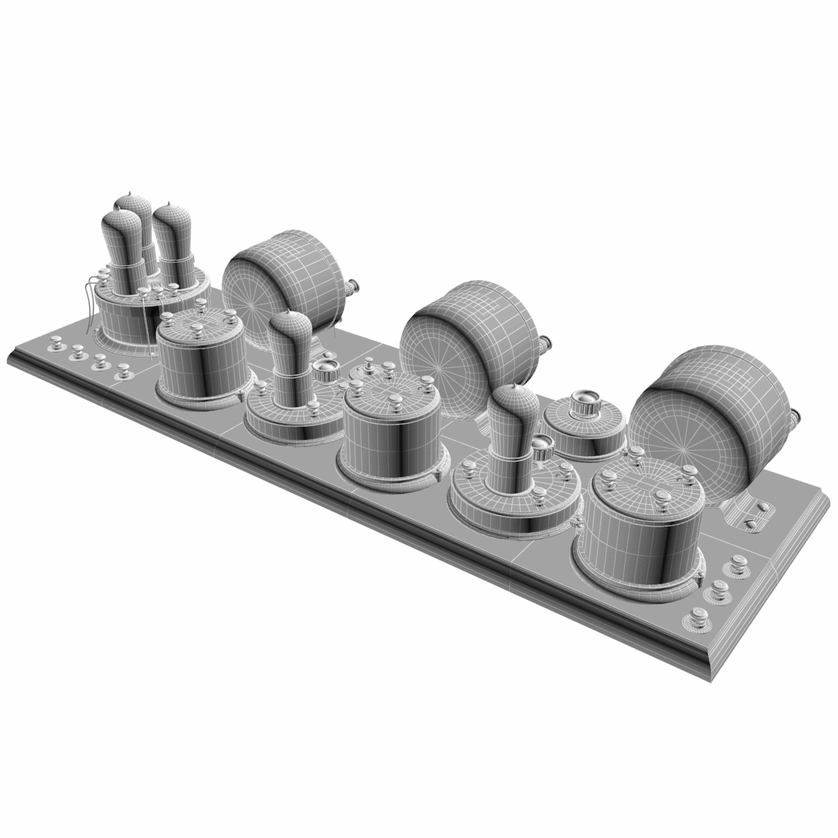 Set atwater kent radio model - TurboSquid 1593175