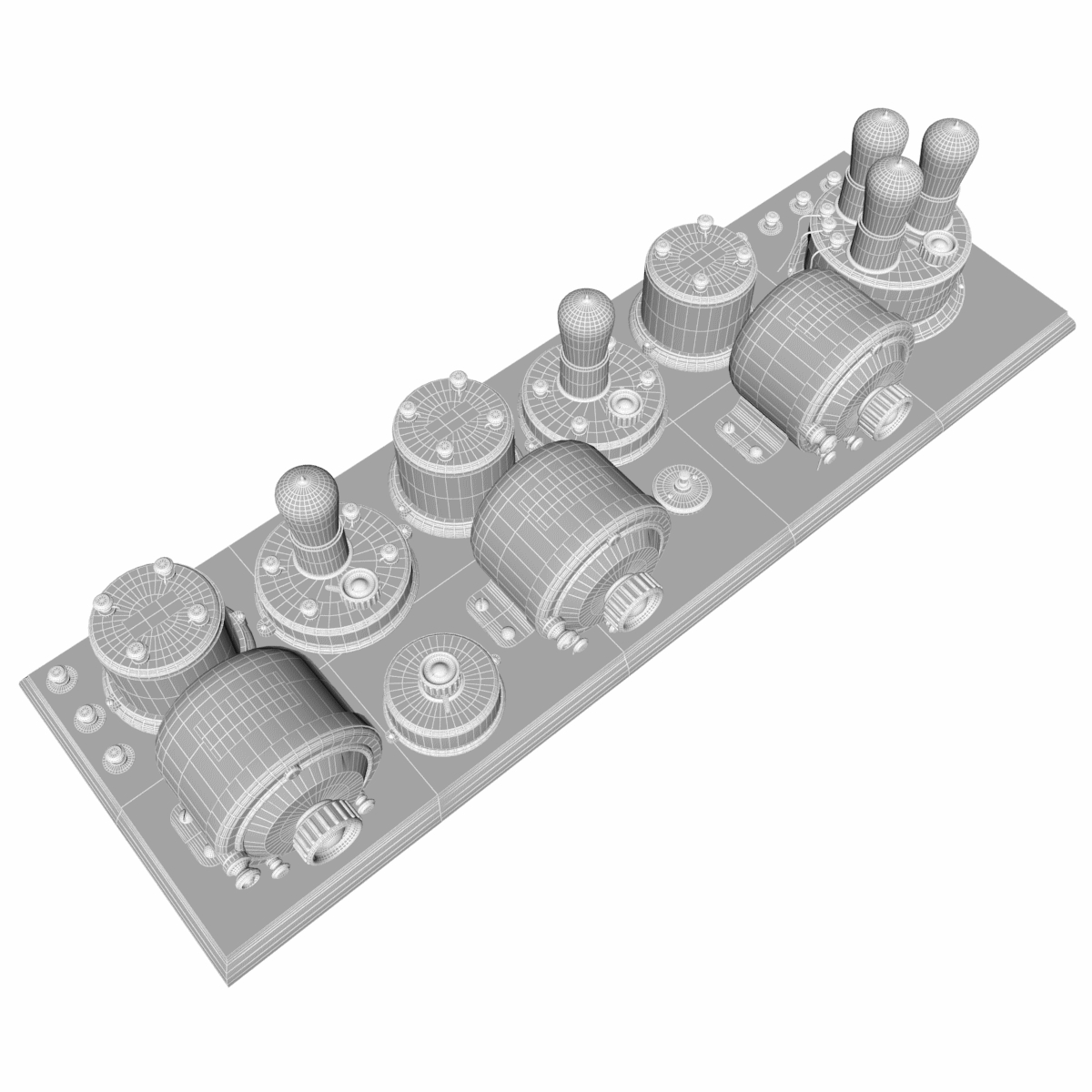 Set atwater kent radio model - TurboSquid 1593175