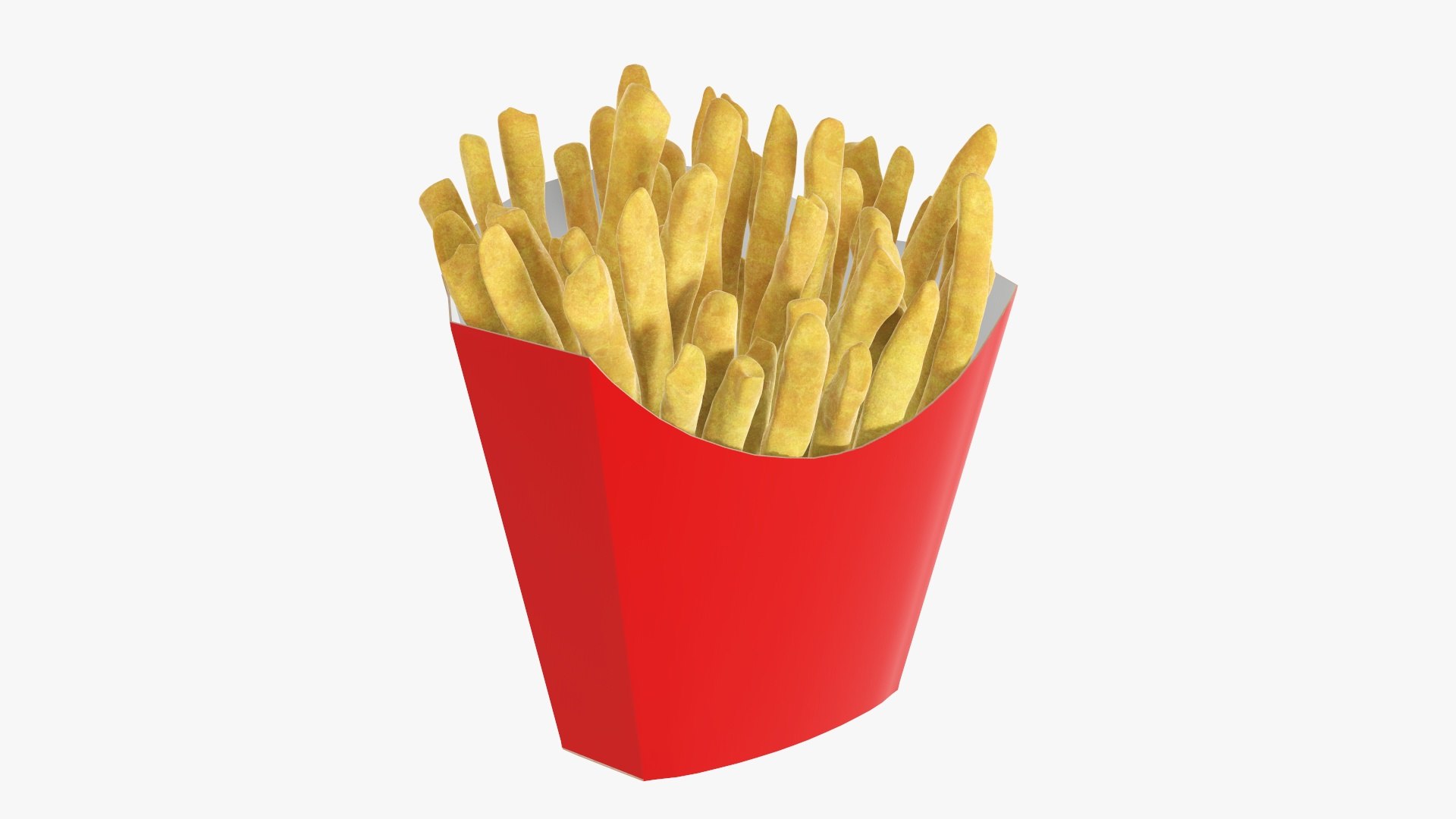 modèle 3D de French fries with fast food paper box 01 - TurboSquid 1593217