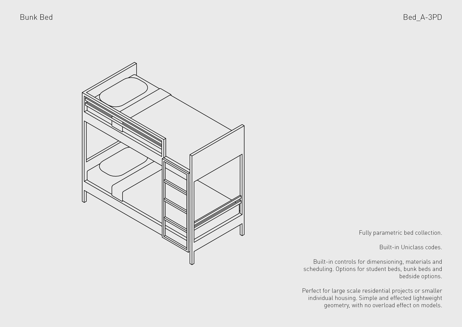 Revit Parametric Bed Collection 3D 모델 - TurboSquid 1594212
