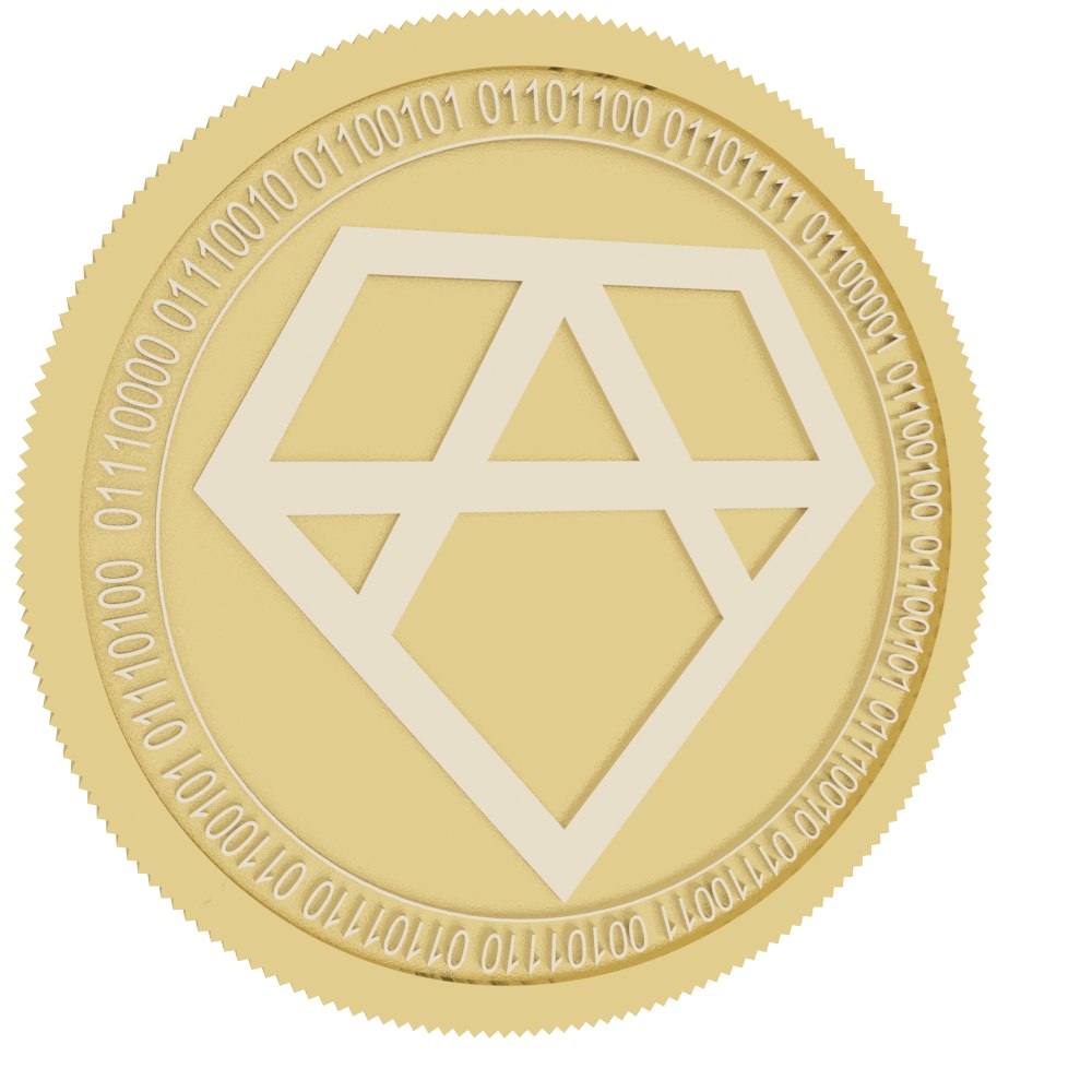Asch gold coin 3D model - TurboSquid 1593609