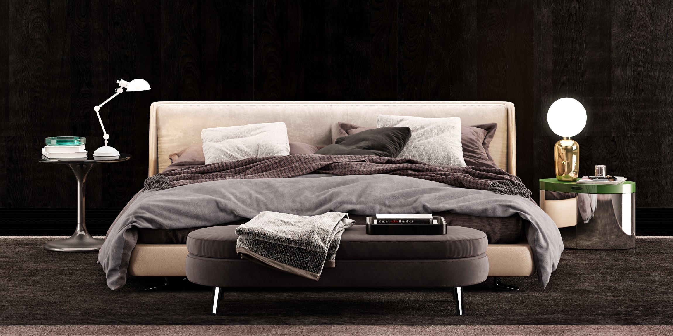 3D minotti spencer bed 2 - TurboSquid 1593584