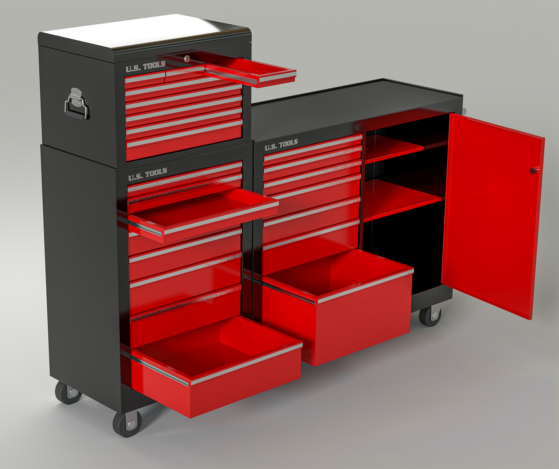 3D model set tool boxes - TurboSquid 1593745