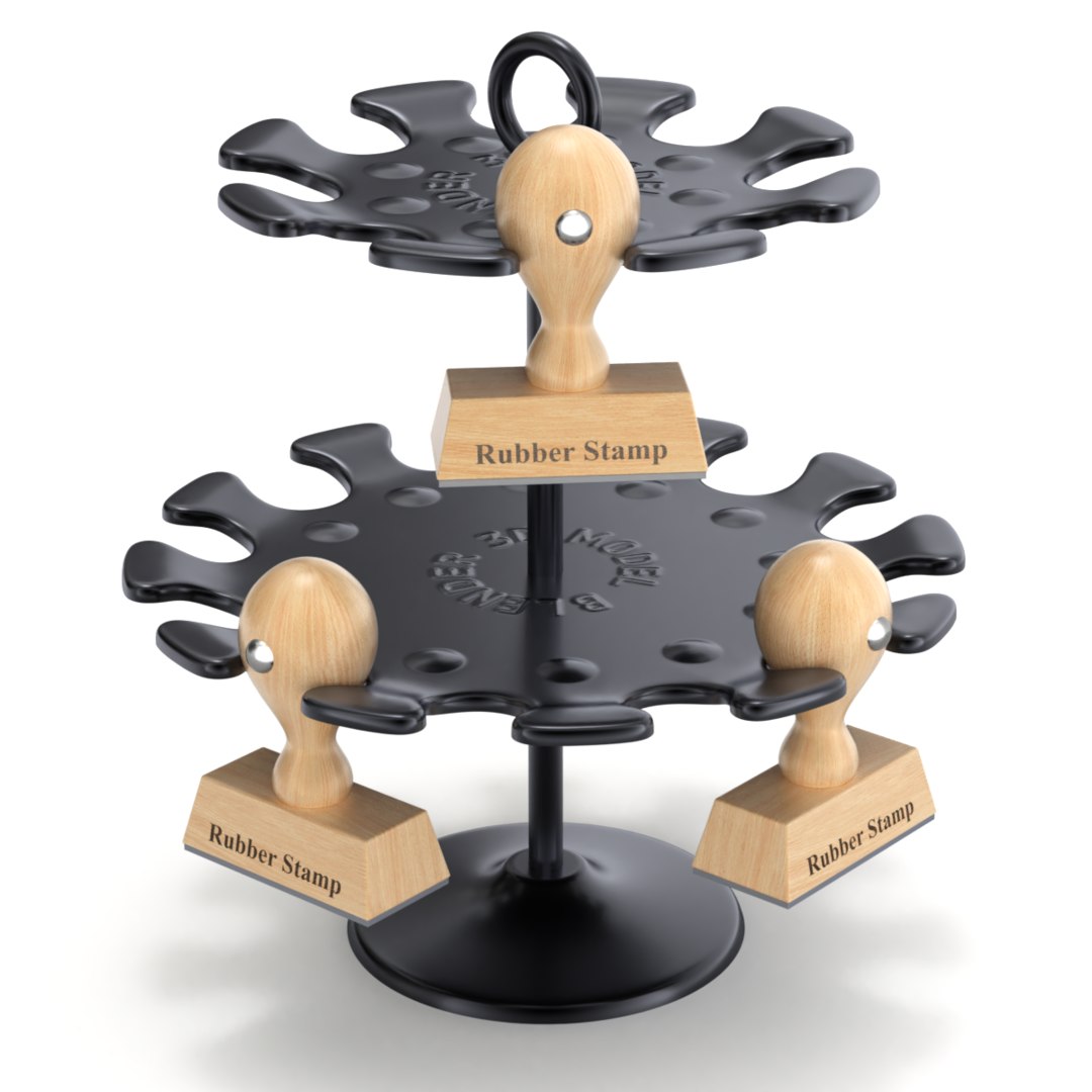 Holder rubber stamp 3D model - TurboSquid 1593904