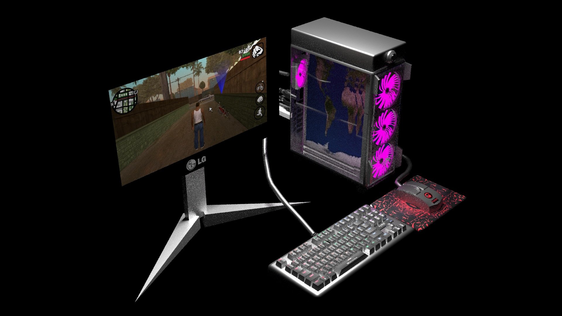 Computer gaming 3D model - TurboSquid 1593874