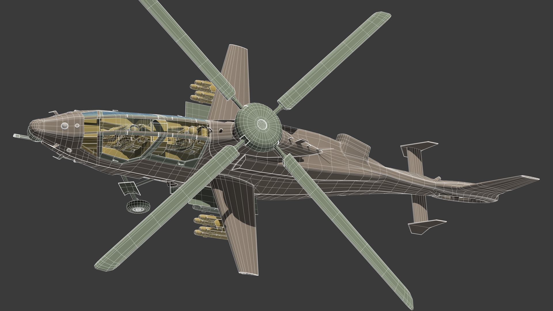 Bell 360 invictus helicopter model - TurboSquid 1593920