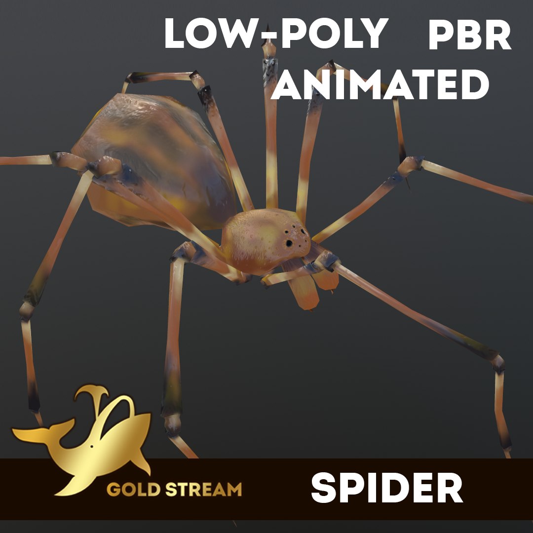 3D spider animation walk model - TurboSquid 1483462