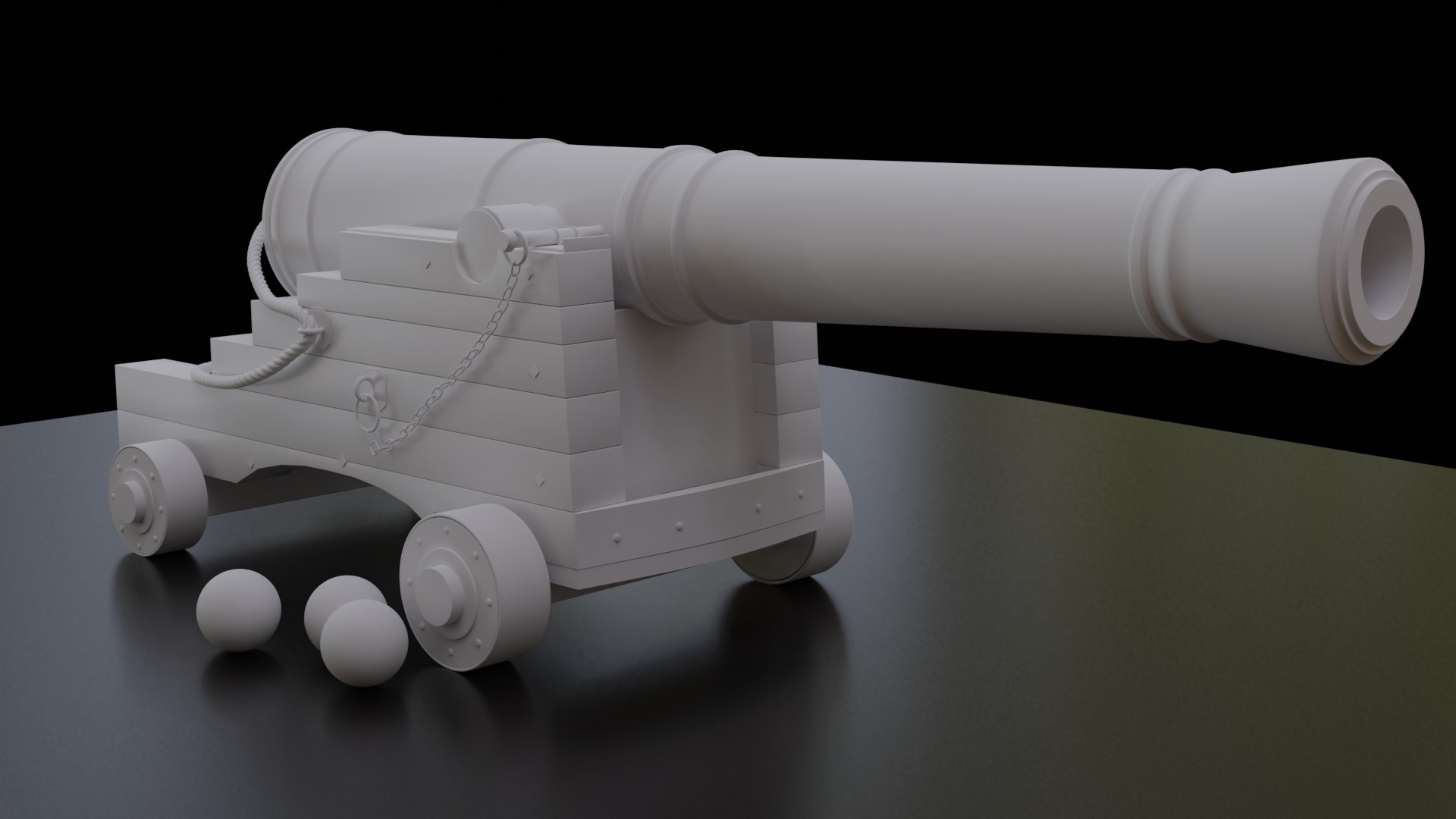 3D war cannon model - TurboSquid 1594156