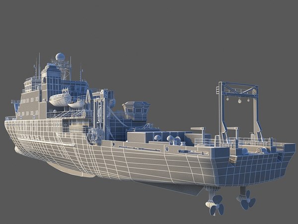 3D model scientific research ship 1 - TurboSquid 1594335