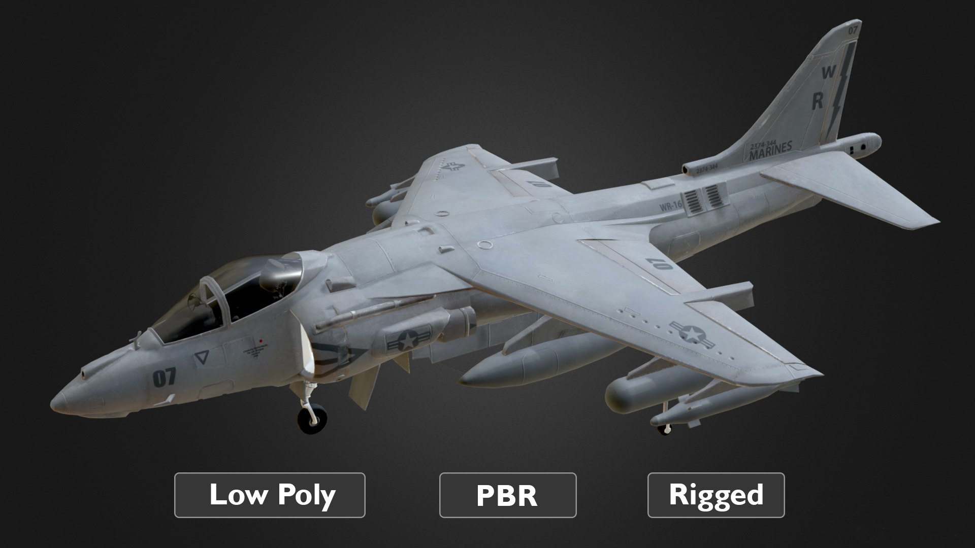 Av8 Harrier II Modelo 3D - TurboSquid 1102661