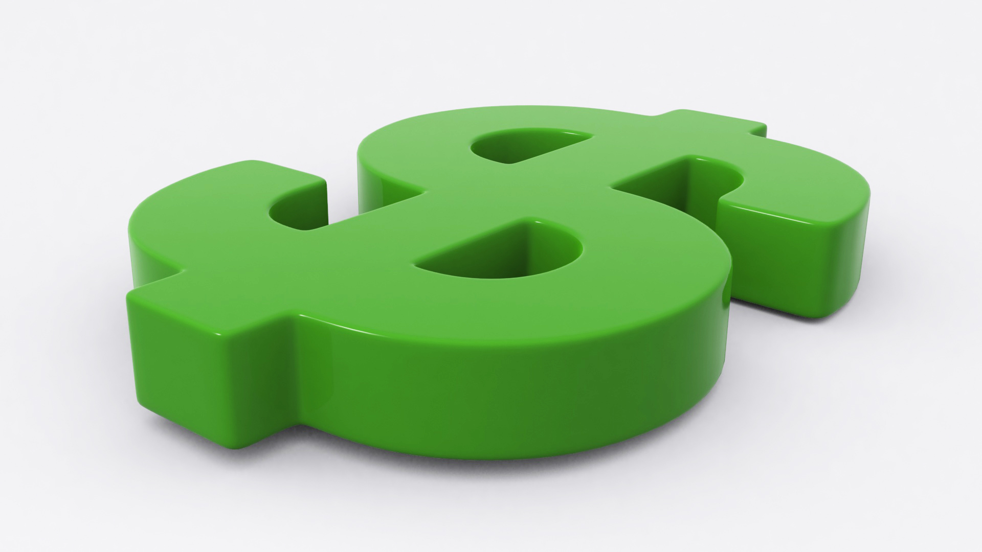 3D dollar sign - TurboSquid 1594451