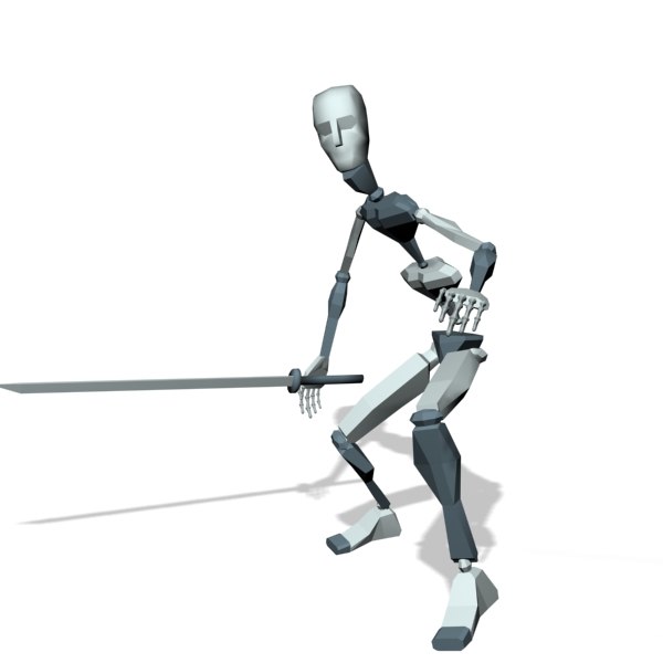 Motion Biovision ninja warrior sword