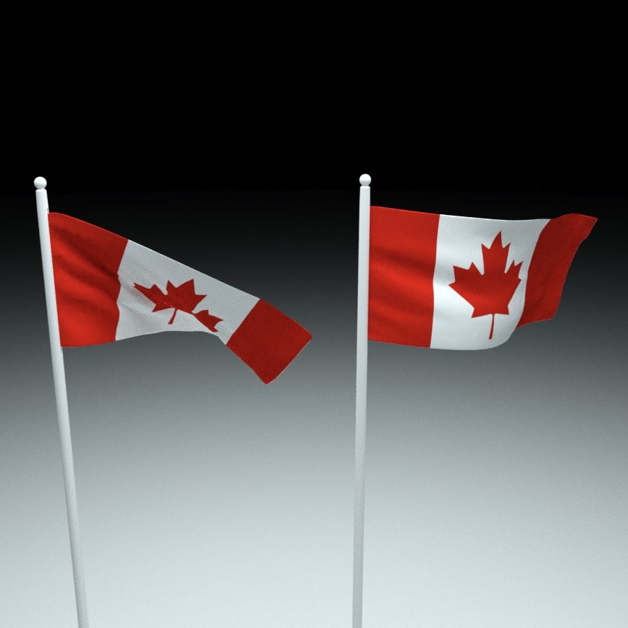 3D canada flag model - TurboSquid 1594551
