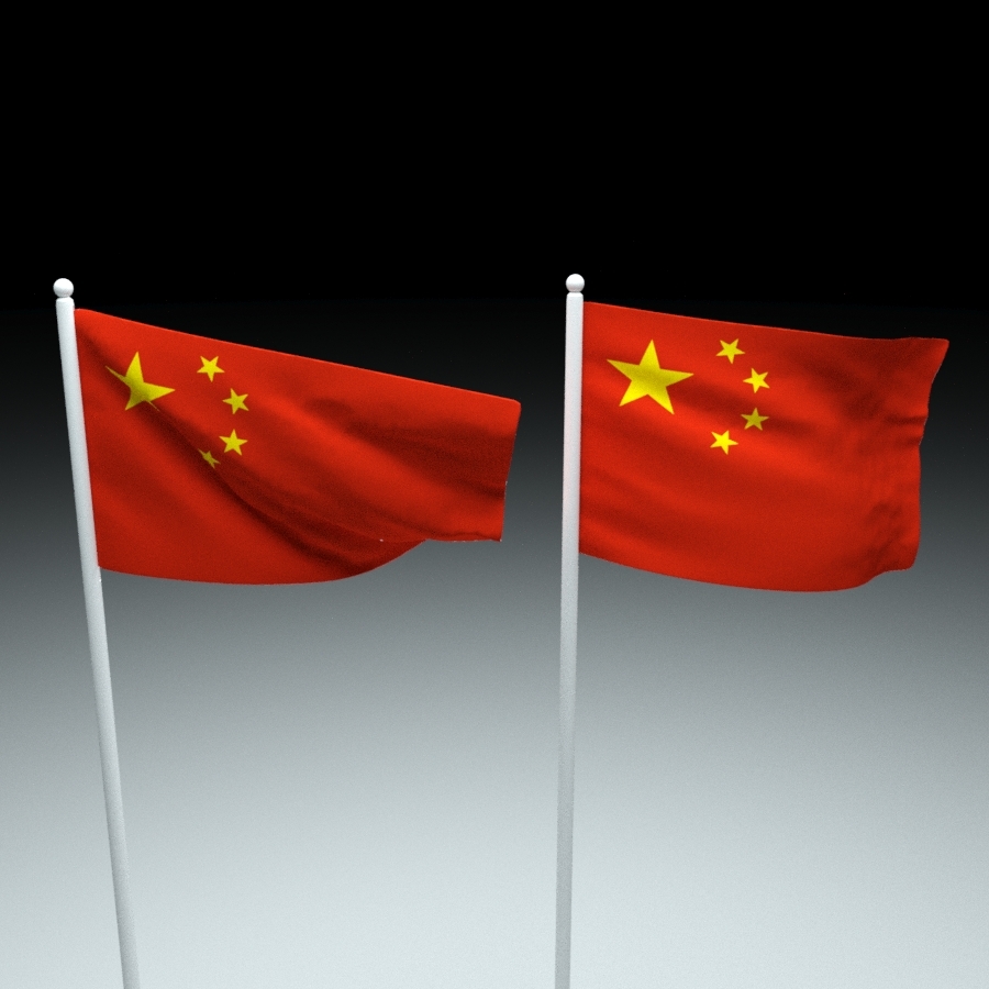 Flag china 3D model - TurboSquid 1594547