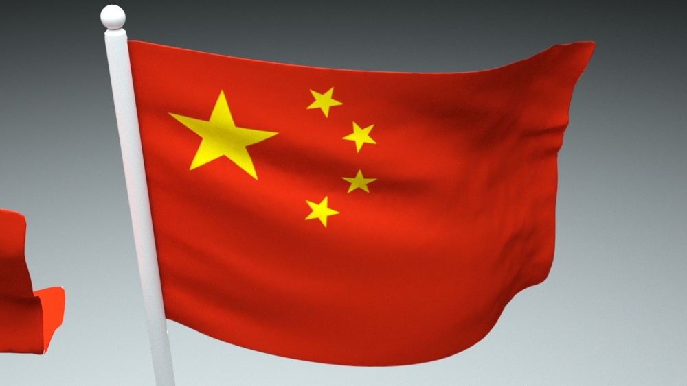 Flag china 3D model - TurboSquid 1594547