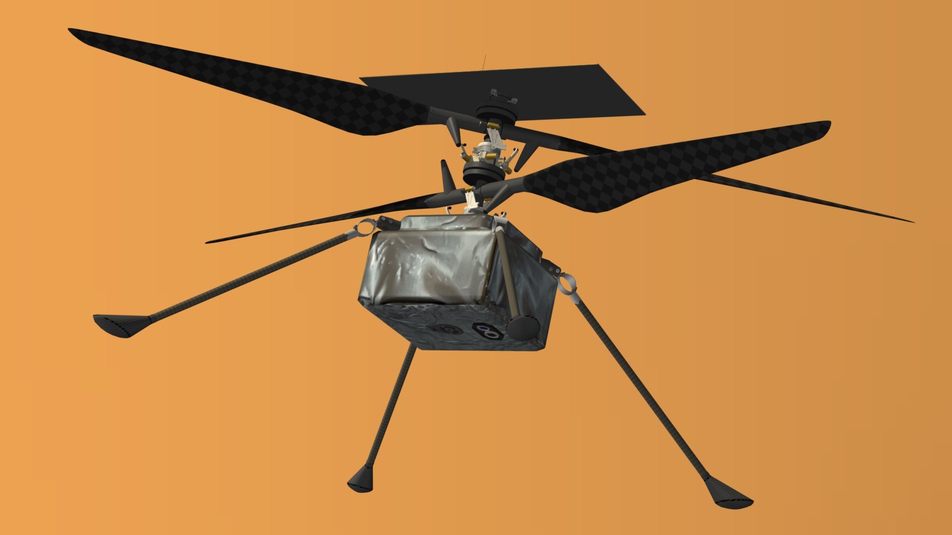 modelo 3d Mars Helicopter Ingenuity - TurboSquid 1594568