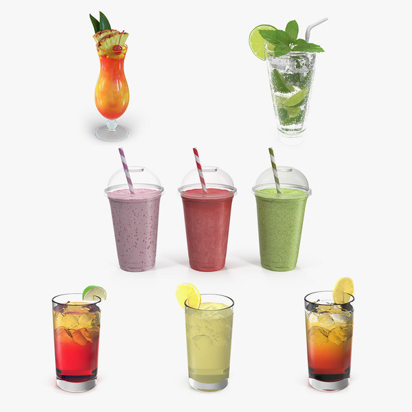 3D Cocktail model - TurboSquid 1742524