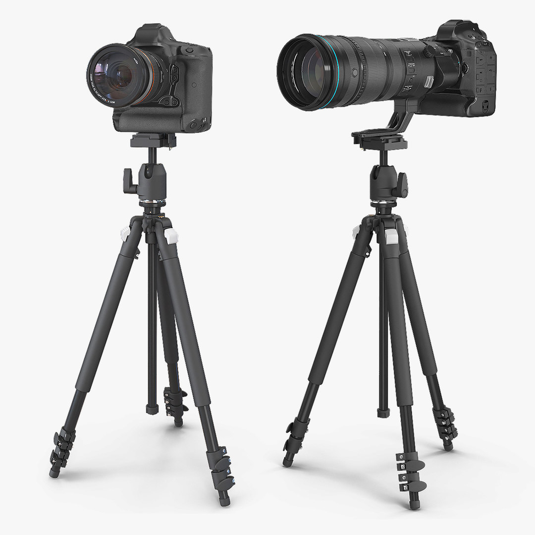 3D dslr cameras zoom tripod - TurboSquid 1595631