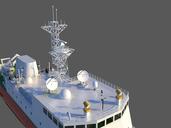 Scientific research ship 3 3D model - TurboSquid 1594754