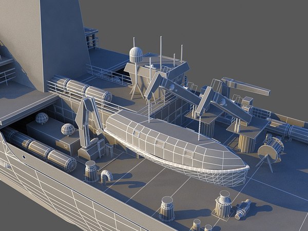 Scientific research ship 3 3D model - TurboSquid 1594754