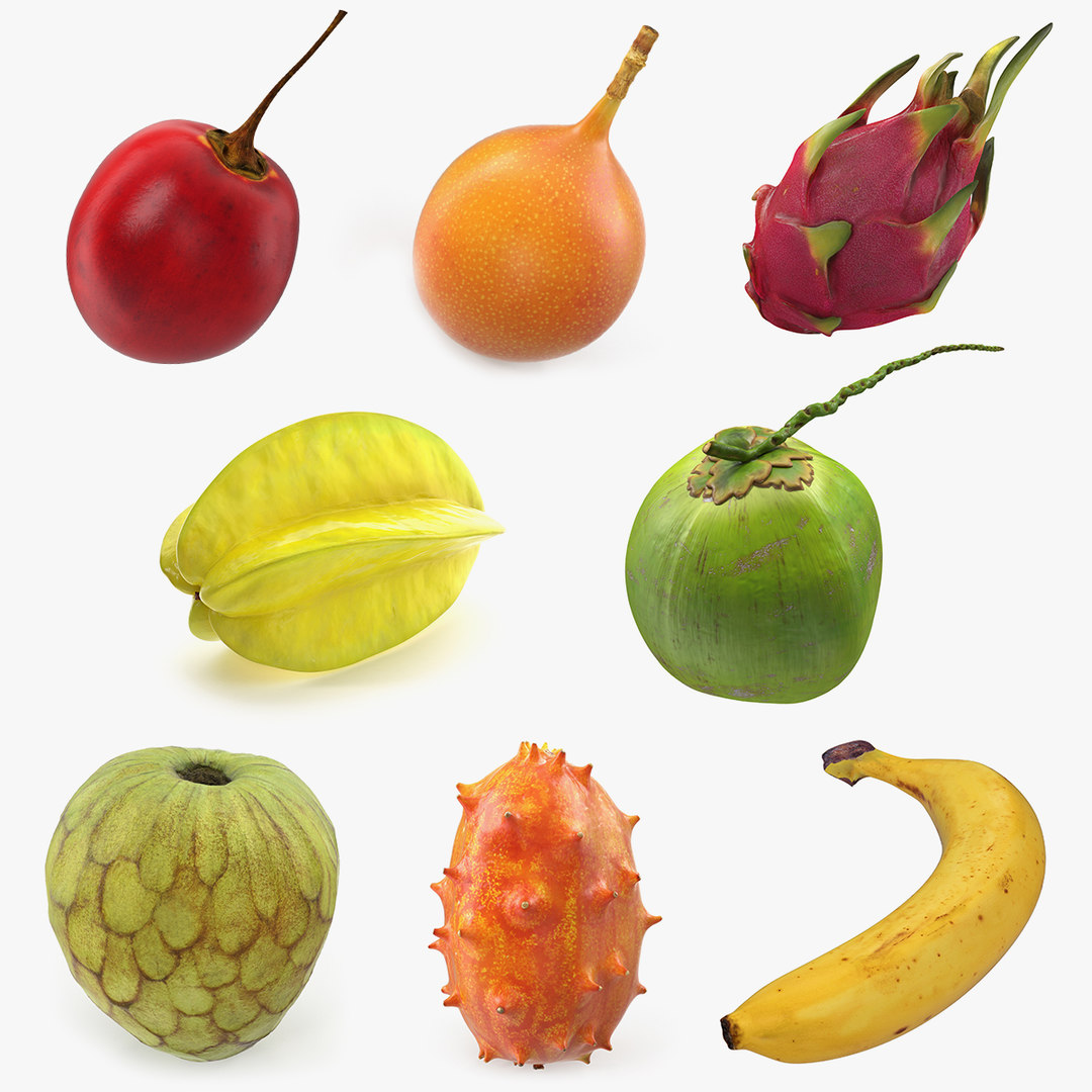 Exotic fruits 2 3D - TurboSquid 1595632