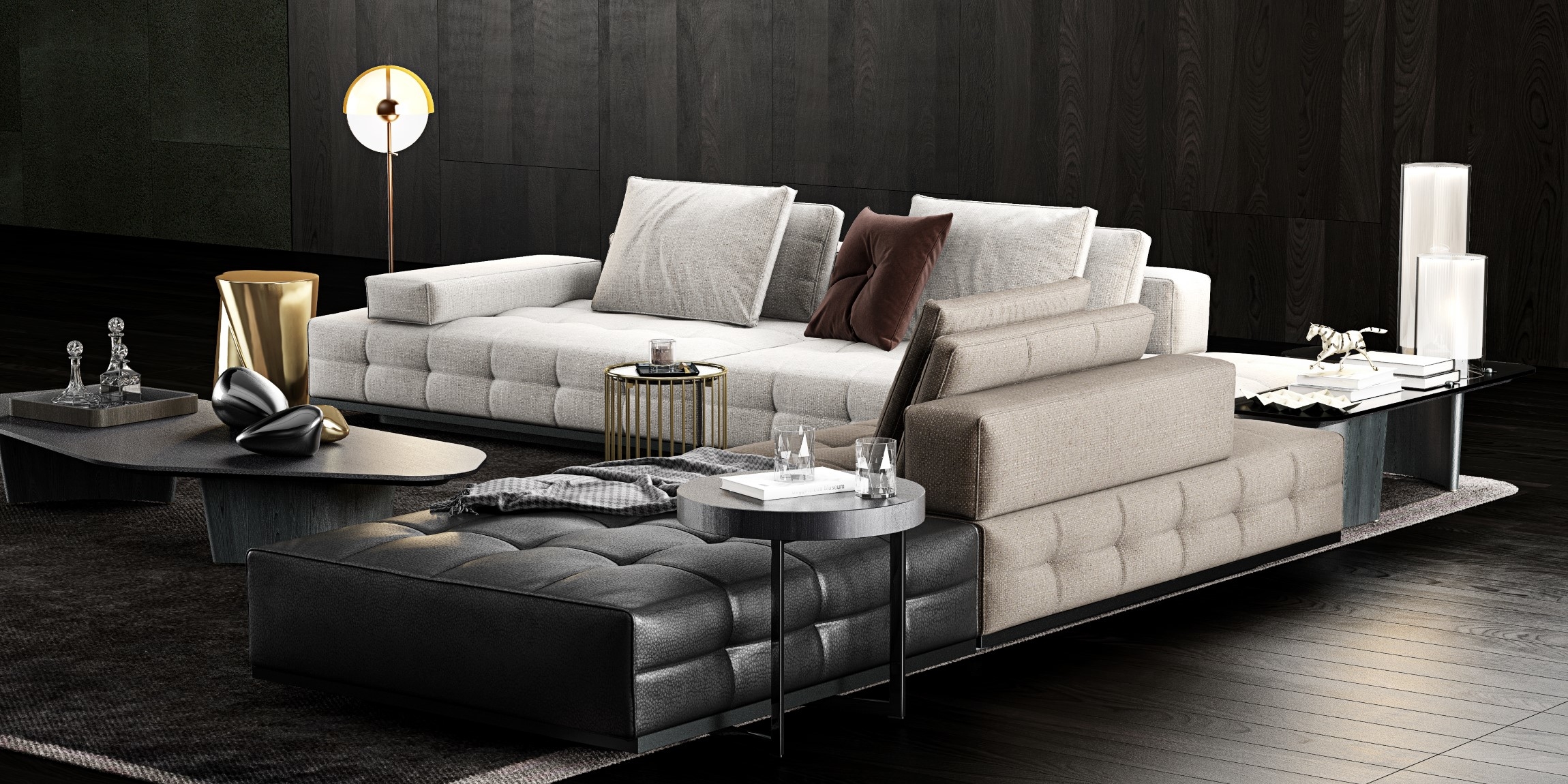 Minotti lawrence clan sofa 3D model - TurboSquid 1594823