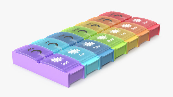 3D pill box cases model - TurboSquid 1597111