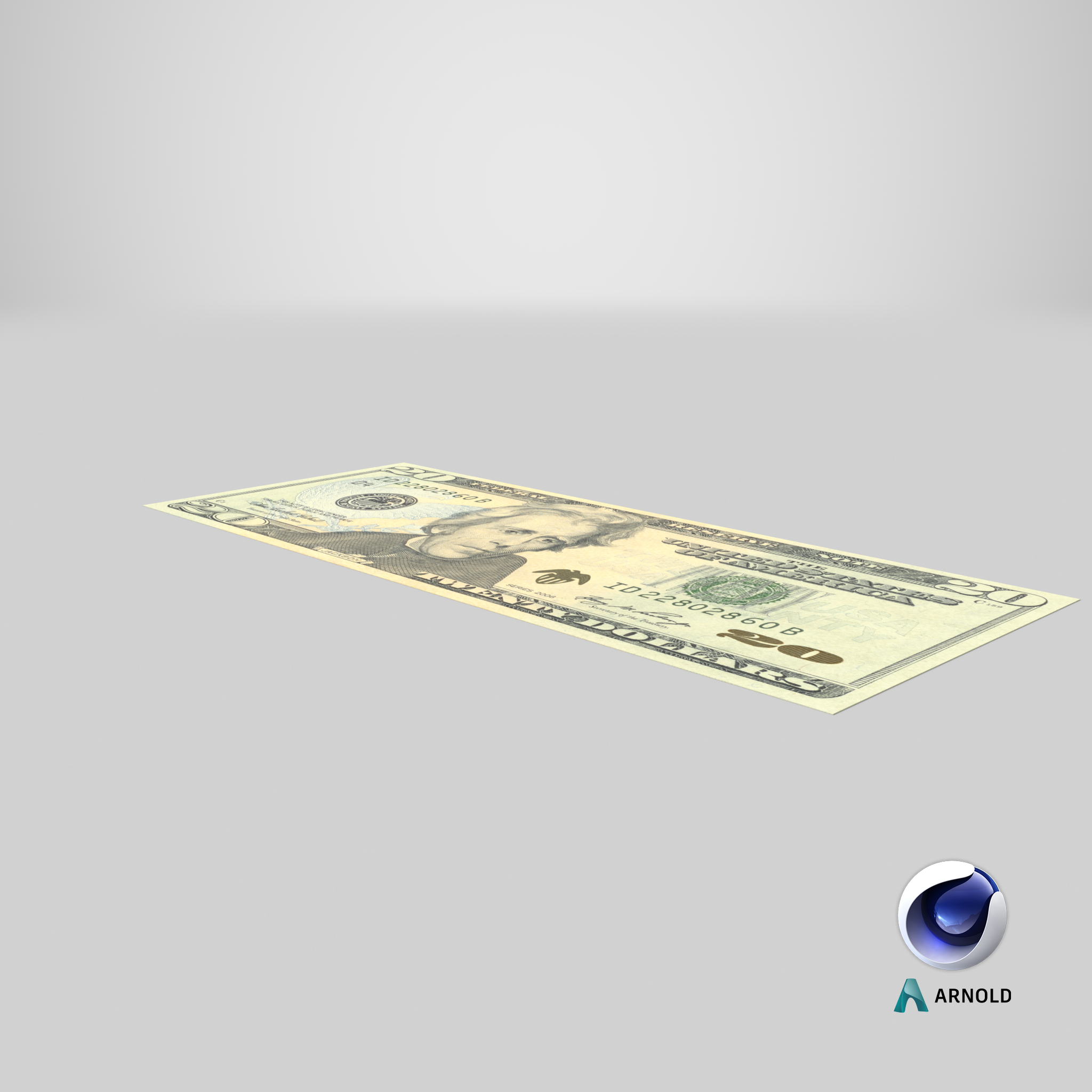 Dollar bill 3D model - TurboSquid 1594633