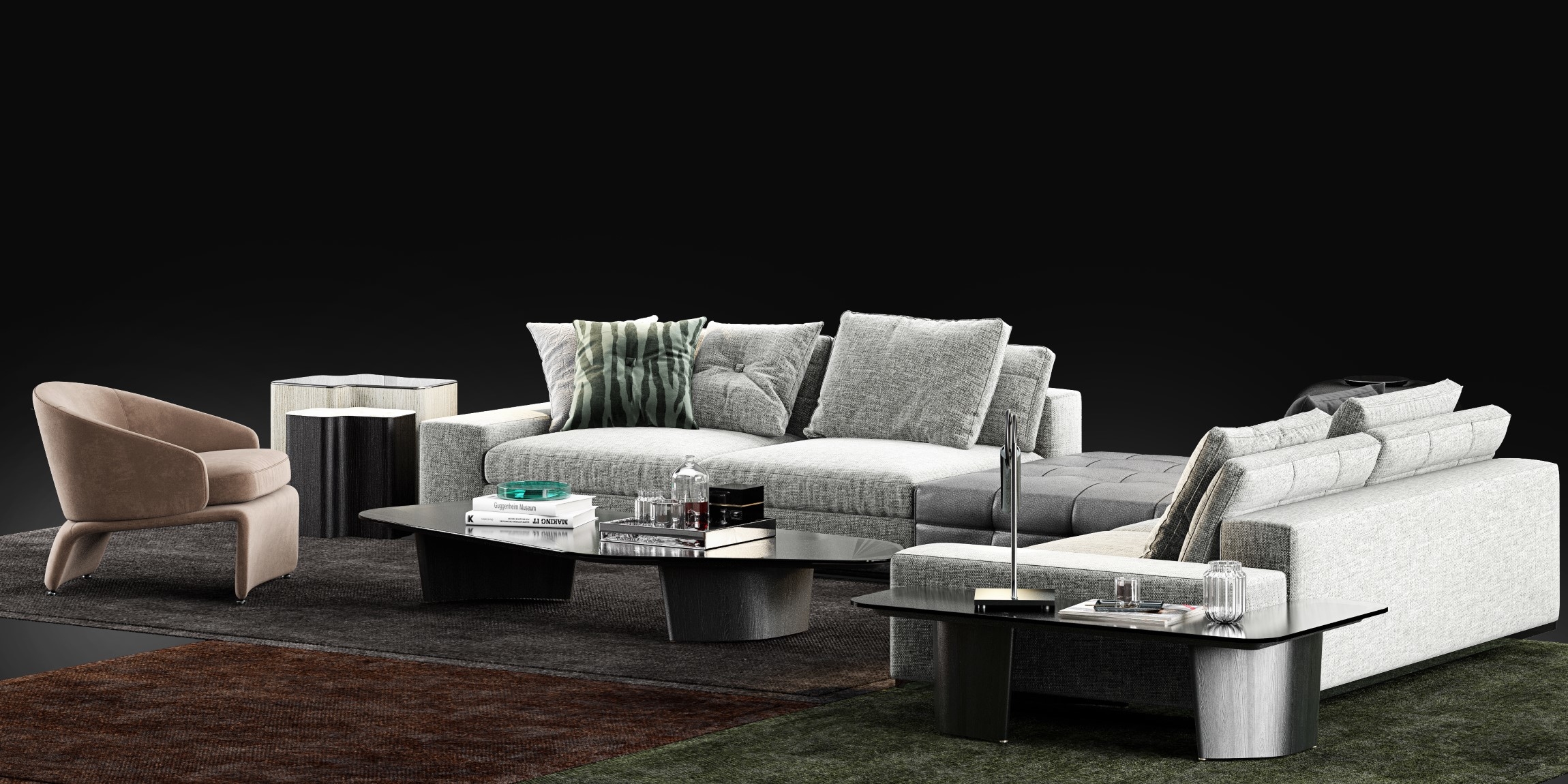 3D minotti lawrence sofa model - TurboSquid 1594983