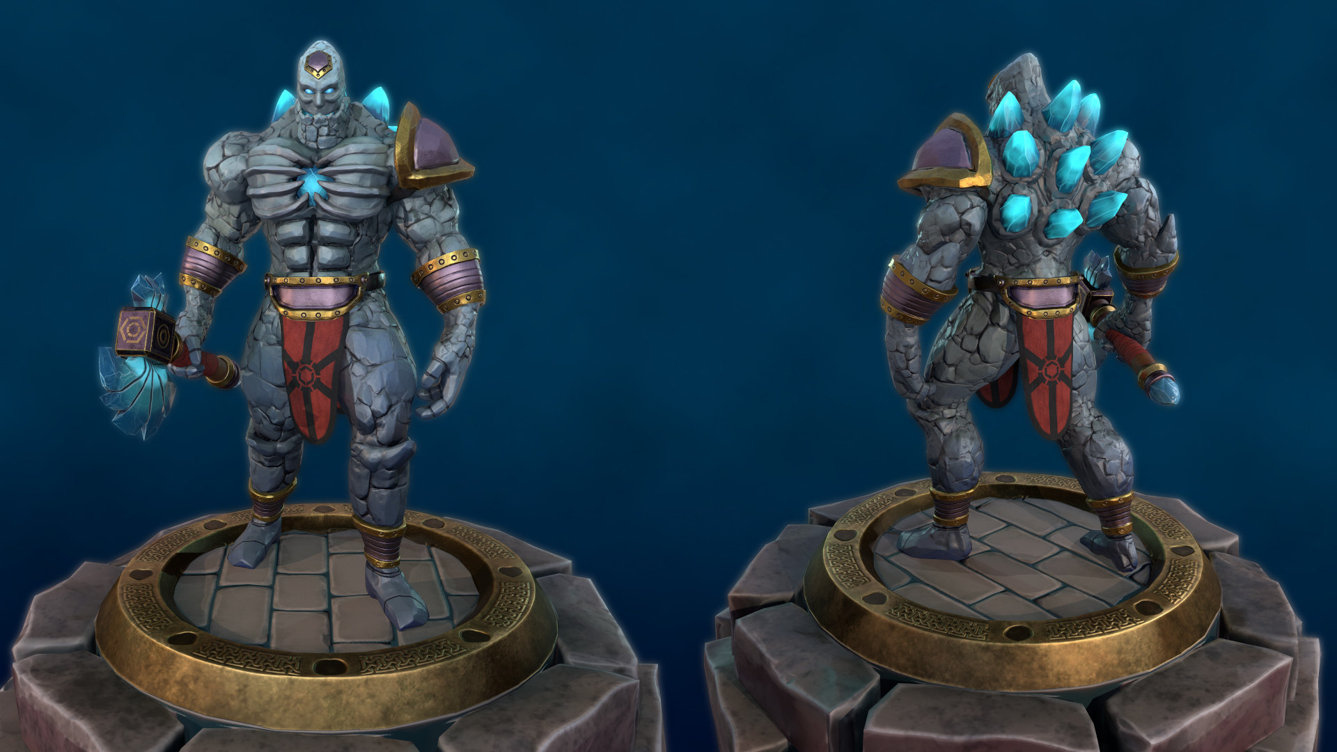 3D crystal golem - TurboSquid 1595115