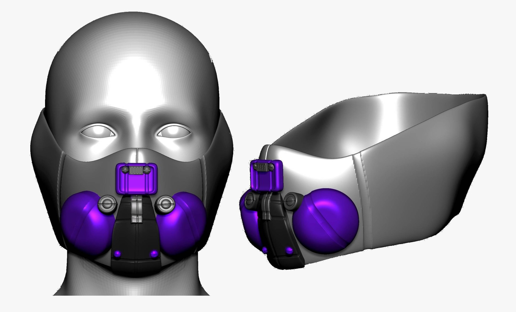 Gas mask helmet sculpt 3D model - TurboSquid 1595272 Gas mask helmet sculpt 3D model - TurboSquid 1595272