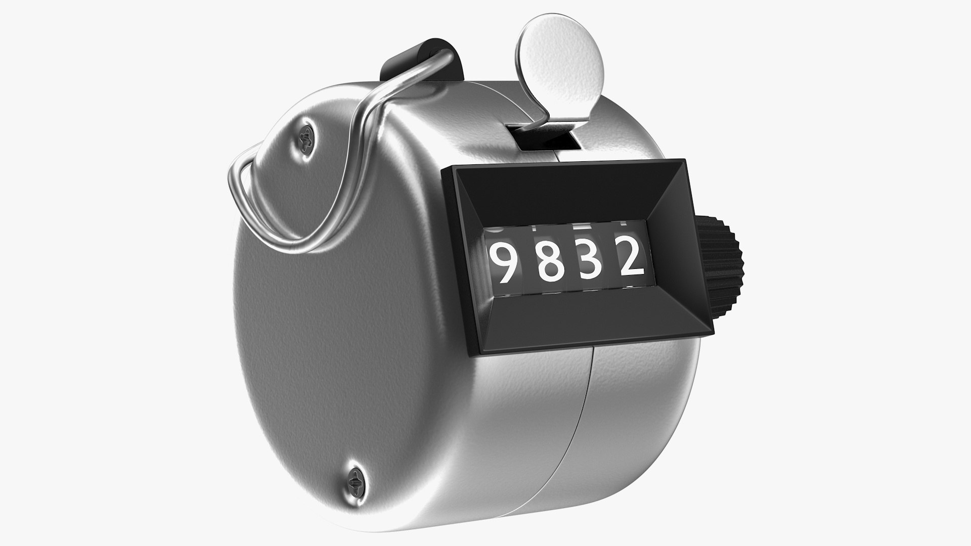 Mechanical handheld tally counter 3D model - TurboSquid 1595958