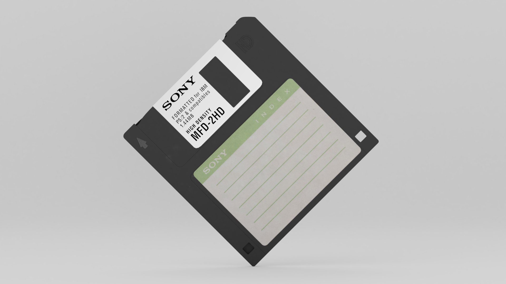 3 5 floppy disk 3D model - TurboSquid 1595485